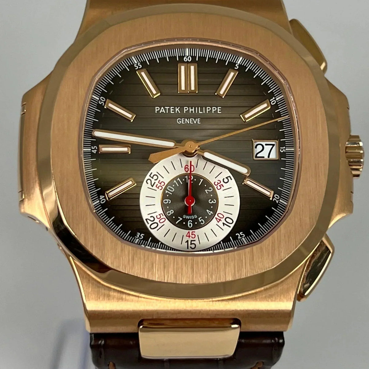 The Patek Philippe Nautilus Flyback Chronograph Rose Gold 5980R-001: A ...